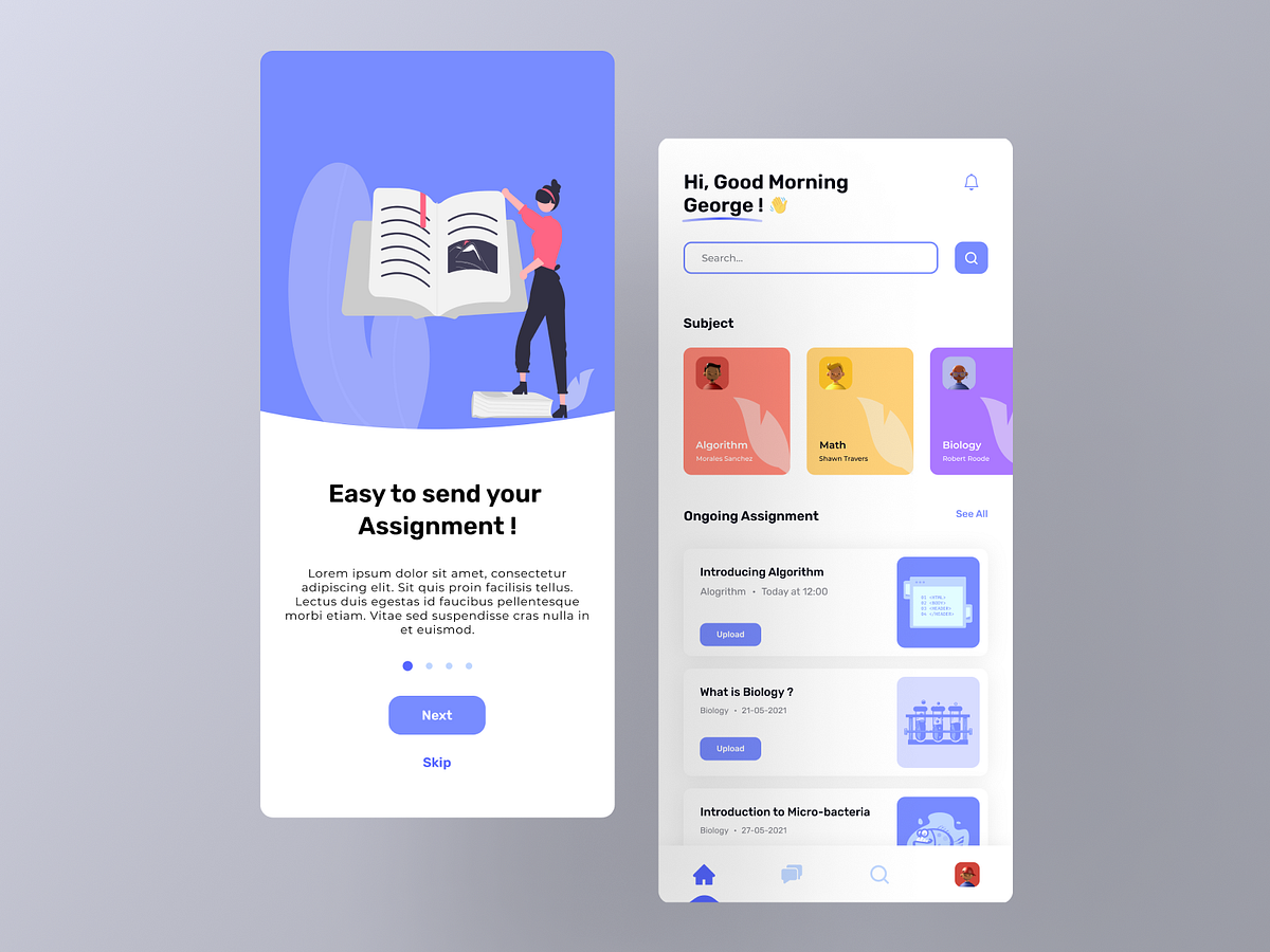 Learning App UI designs, themes, templates and downloadable graphic ... Learning App UI designs, themes, templates and downloadable graphic ...