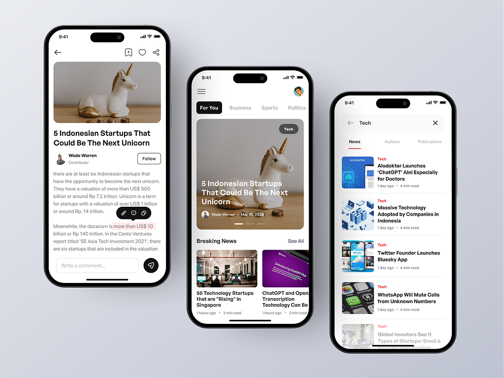 DailyBrief - News App by Aryo Romadhon for Enver Studio on Dribbble