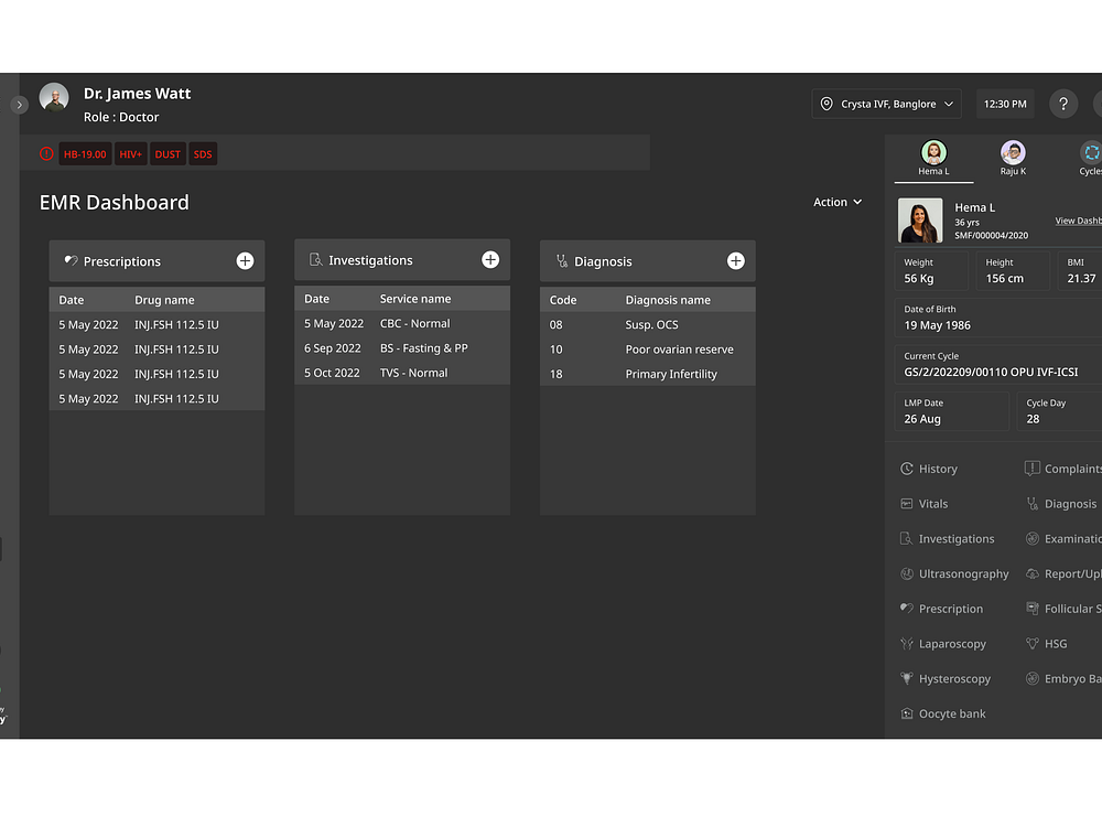 Browse thousands of Emr Dashboard images for design inspiration | Dribbble