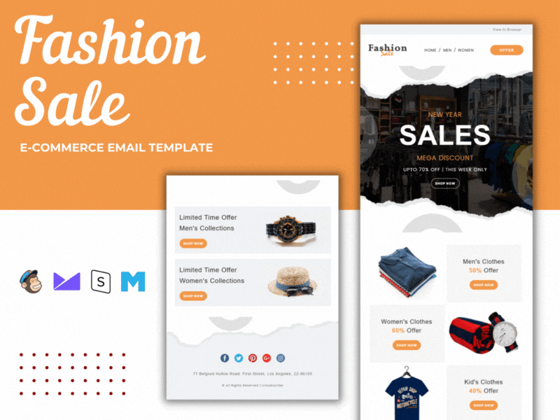 Fashion Sale – E-commerce Email Template by Pennyblack Templates on ...