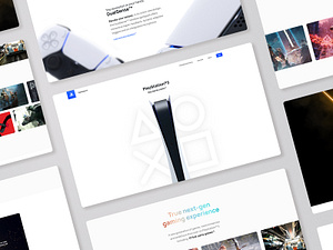 Redesign Concept - PlayStation 5 Landing Page by Gaël Duval on Dribbble