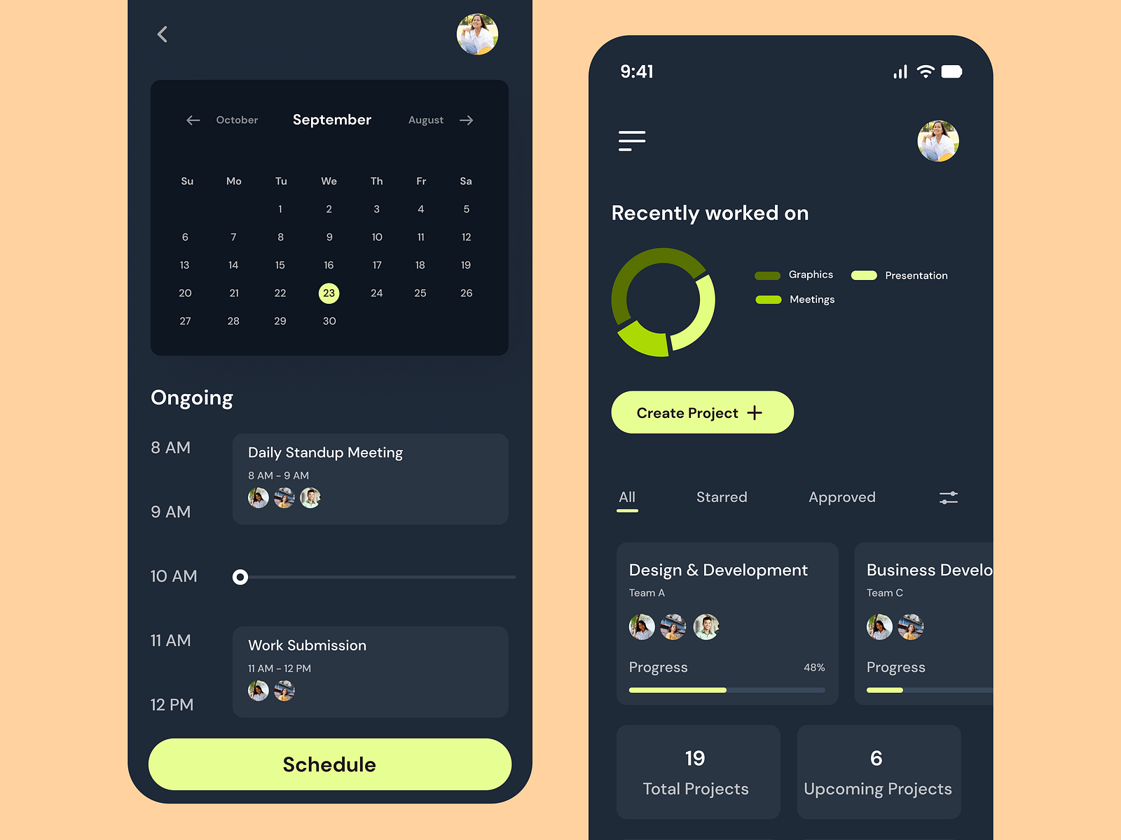 Task Management UI by Pulkit Papneja on Dribbble