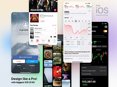 Full iOS Design System & UI Kit for Figma by kolpikov for Setproduct on ...