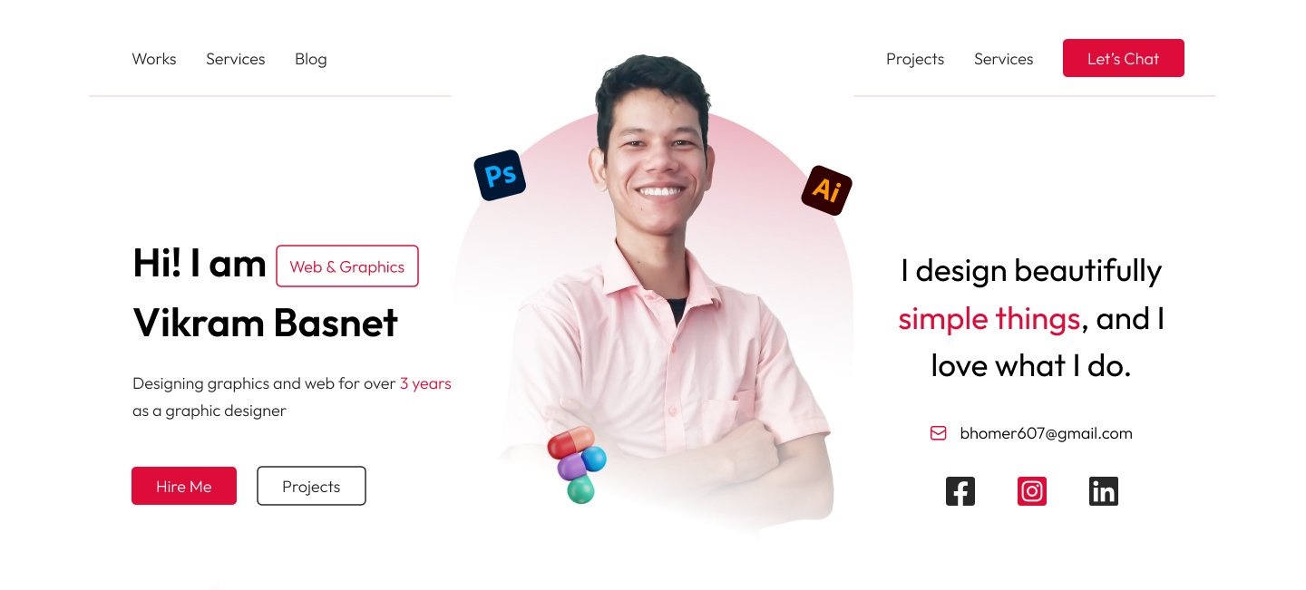 Personal Portfolio by Bikram Basnet on Dribbble