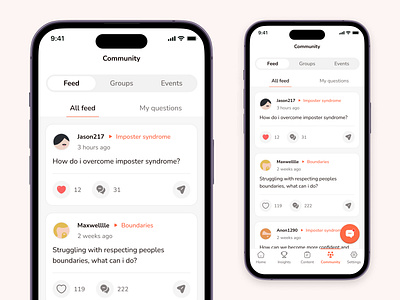Community section with custom avatars by Oladapo Awosika on Dribbble