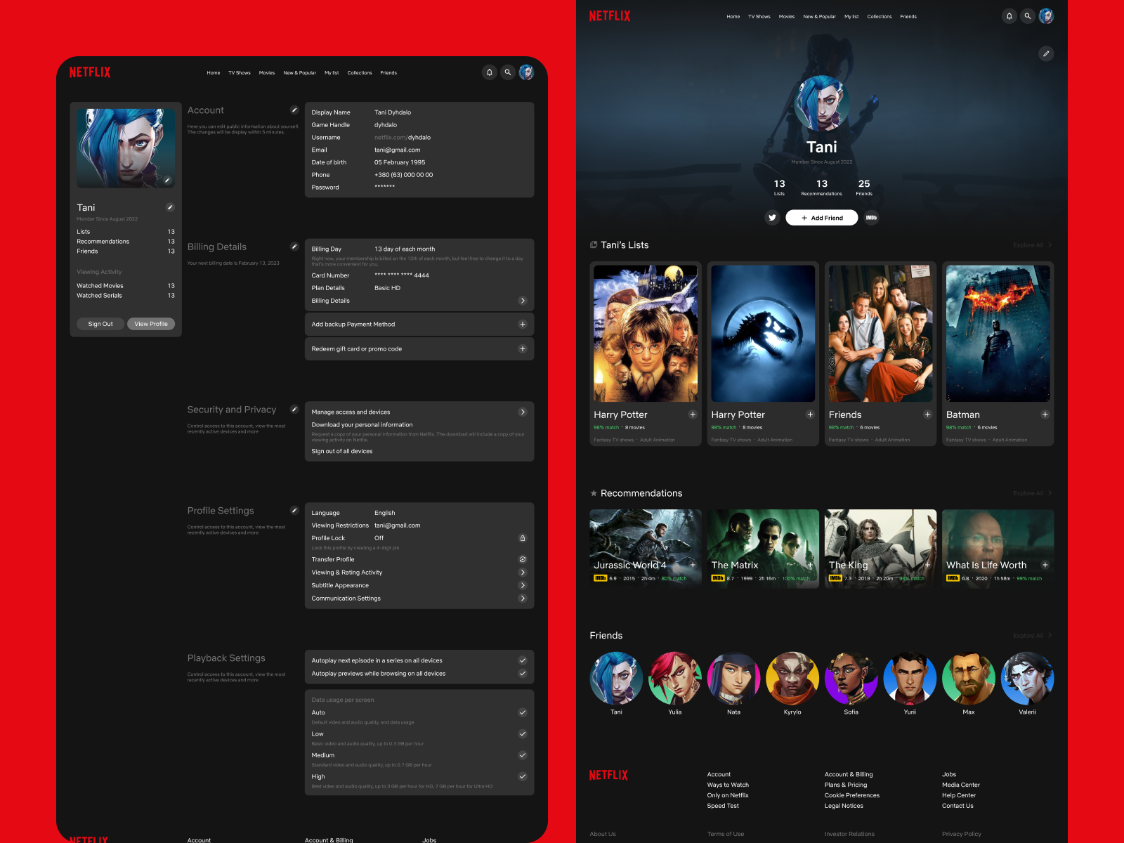 Netflix — Website Concept Redesign by Tani Dyhdalo 🇺🇦 on Dribbble