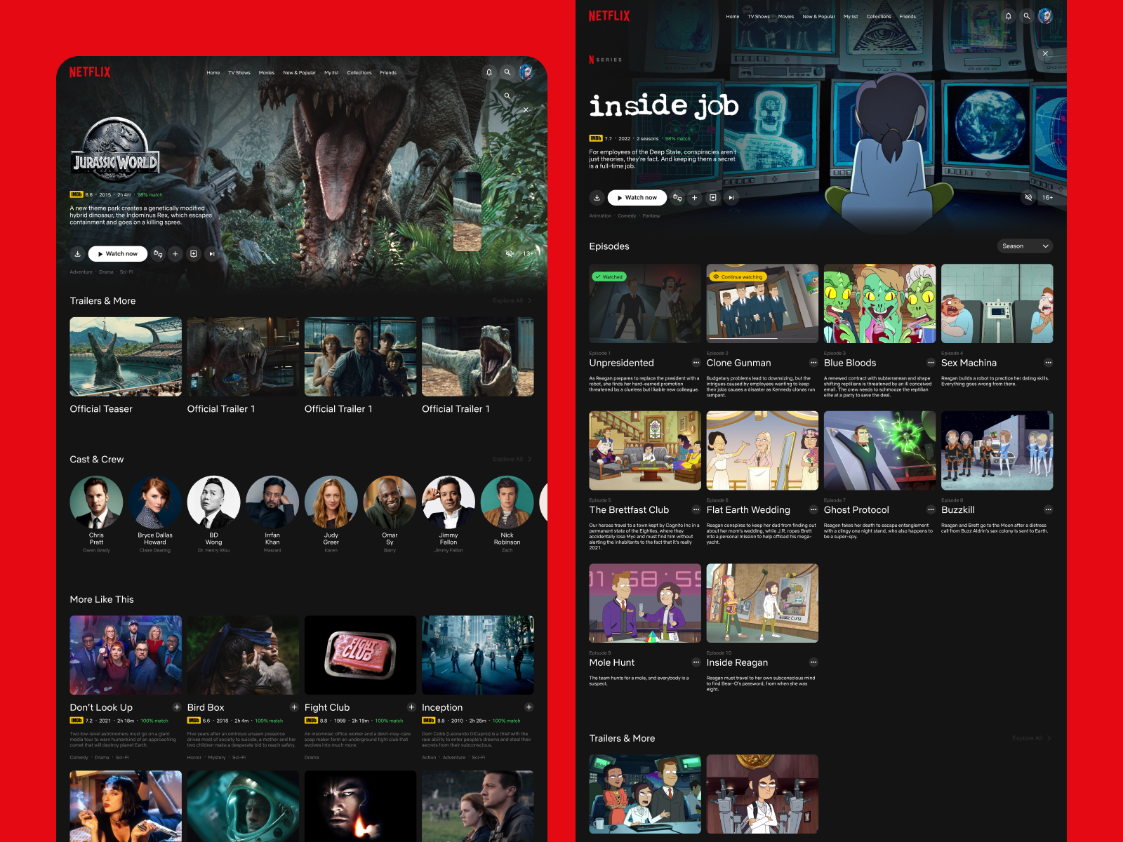 Netflix — Website Concept Redesign by Tani Dyhdalo 🇺🇦 on Dribbble