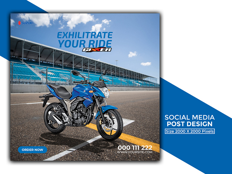 Social Media Bike Post Design by Ajmin Masud on Dribbble