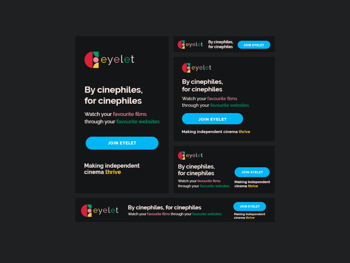 Eyelet Banners Design by Mary Palmar on Dribbble