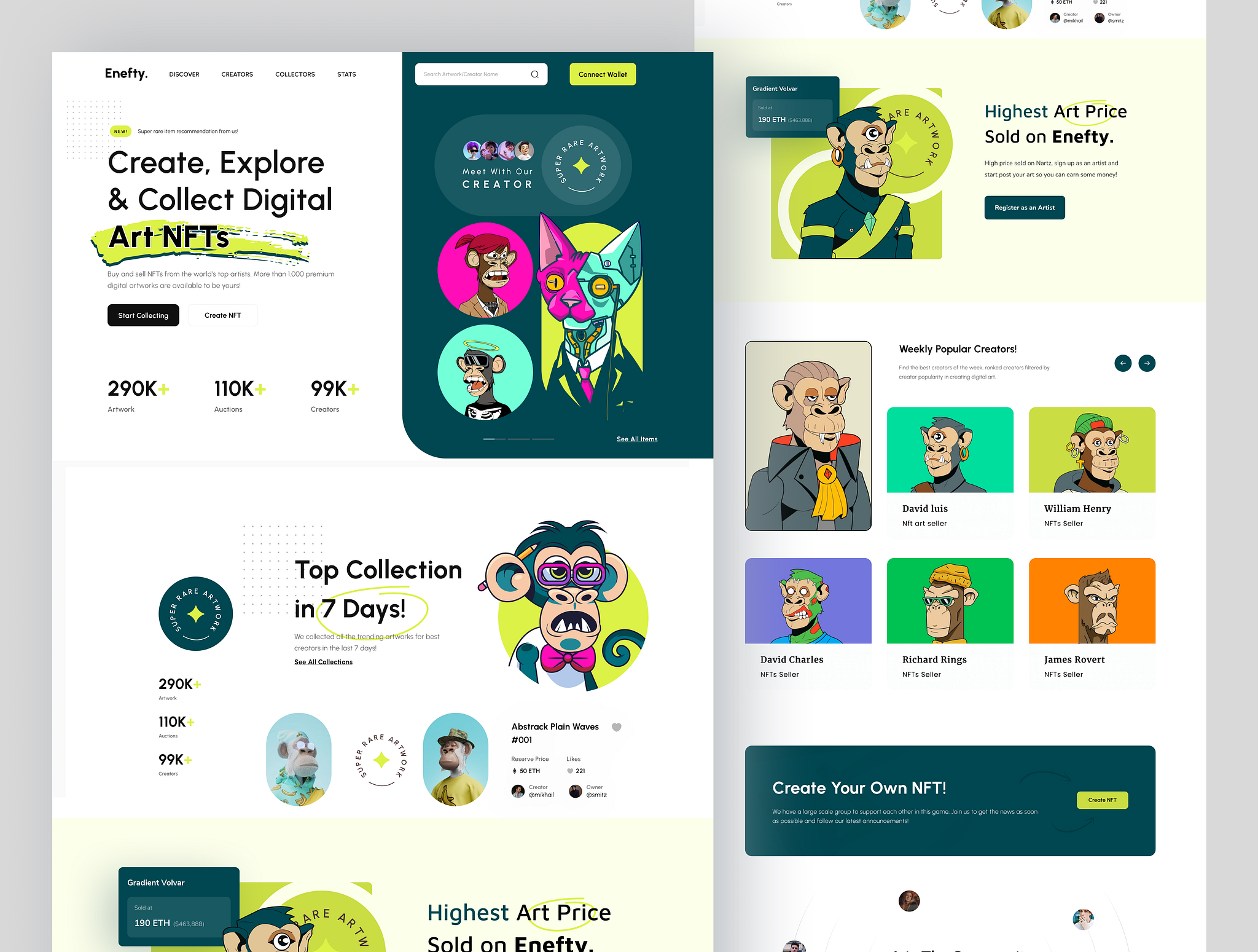 NFT Marketplace Landing Page Design by syful islam for SylGraph on Dribbble