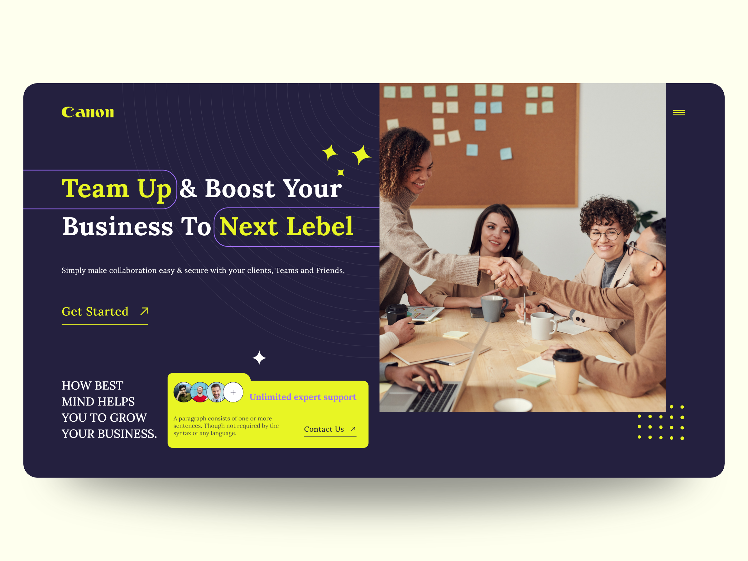 Buniness Helping agency website ui by Akib Abdullah on Dribbble