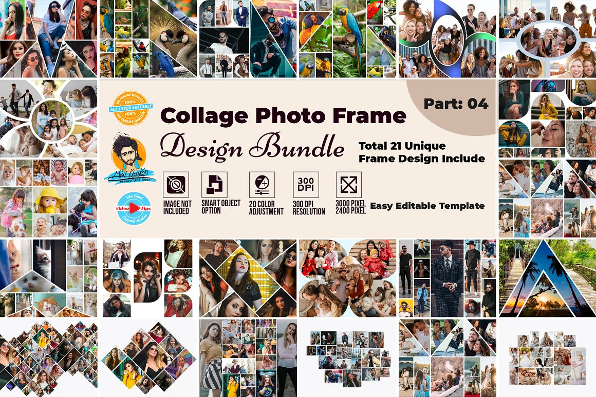 Collage Photo Frame Design by MRI STUDIO on Dribbble