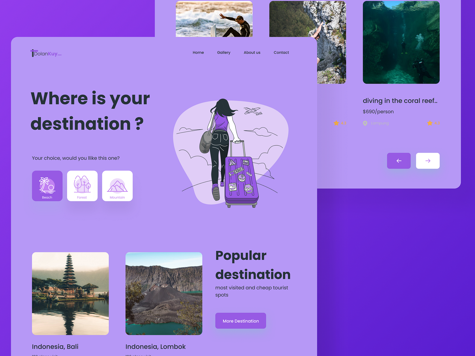 Responsive Traveling Website by Sebastian Developer on Dribbble