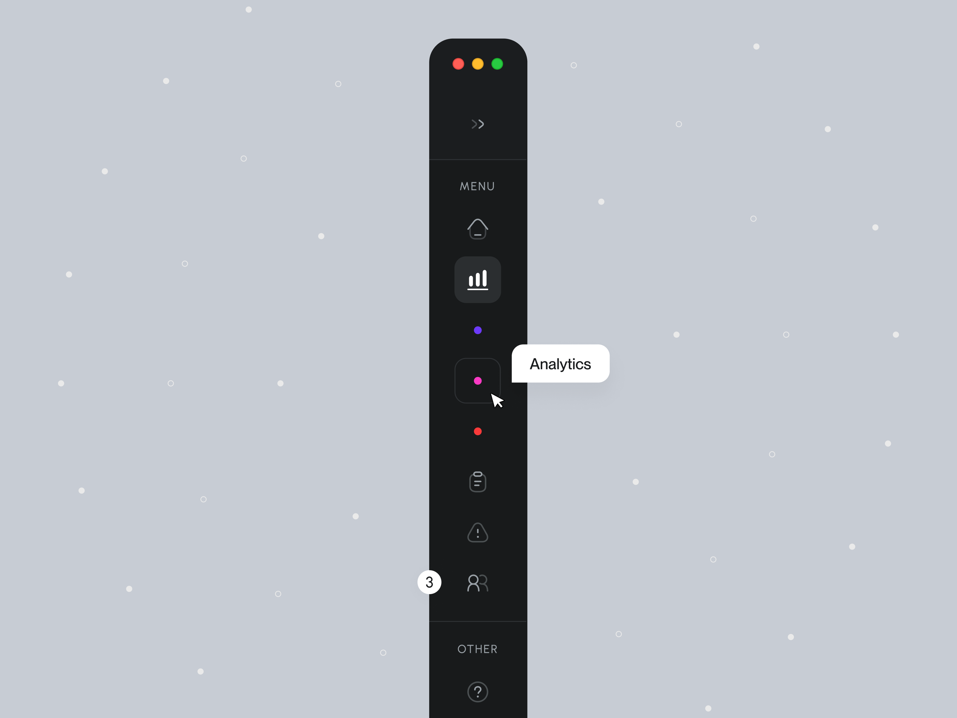 Sidebar Navigation by Marcin Grygierczyk on Dribbble