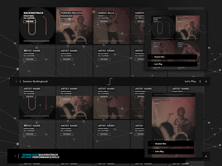 Music player web design by Uplesk on Dribbble