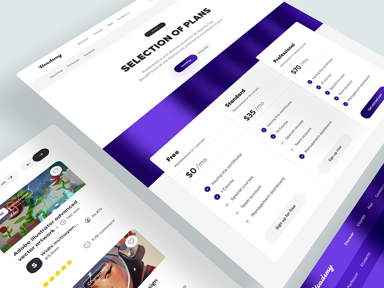 Education Platform Design by Levi Wilson for QClay on Dribbble