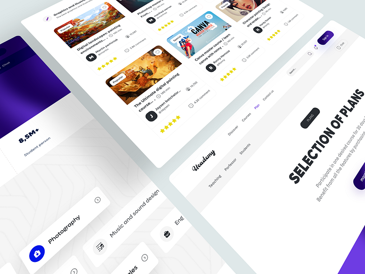 Education Platform Design by Levi Wilson for QClay on Dribbble