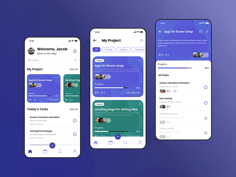 A mobile application for task management by Myroslava Solodchenko on ...