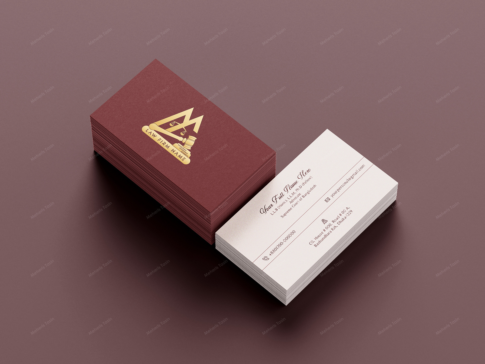 Visiting Card Design. by Afia Tasnim on Dribbble