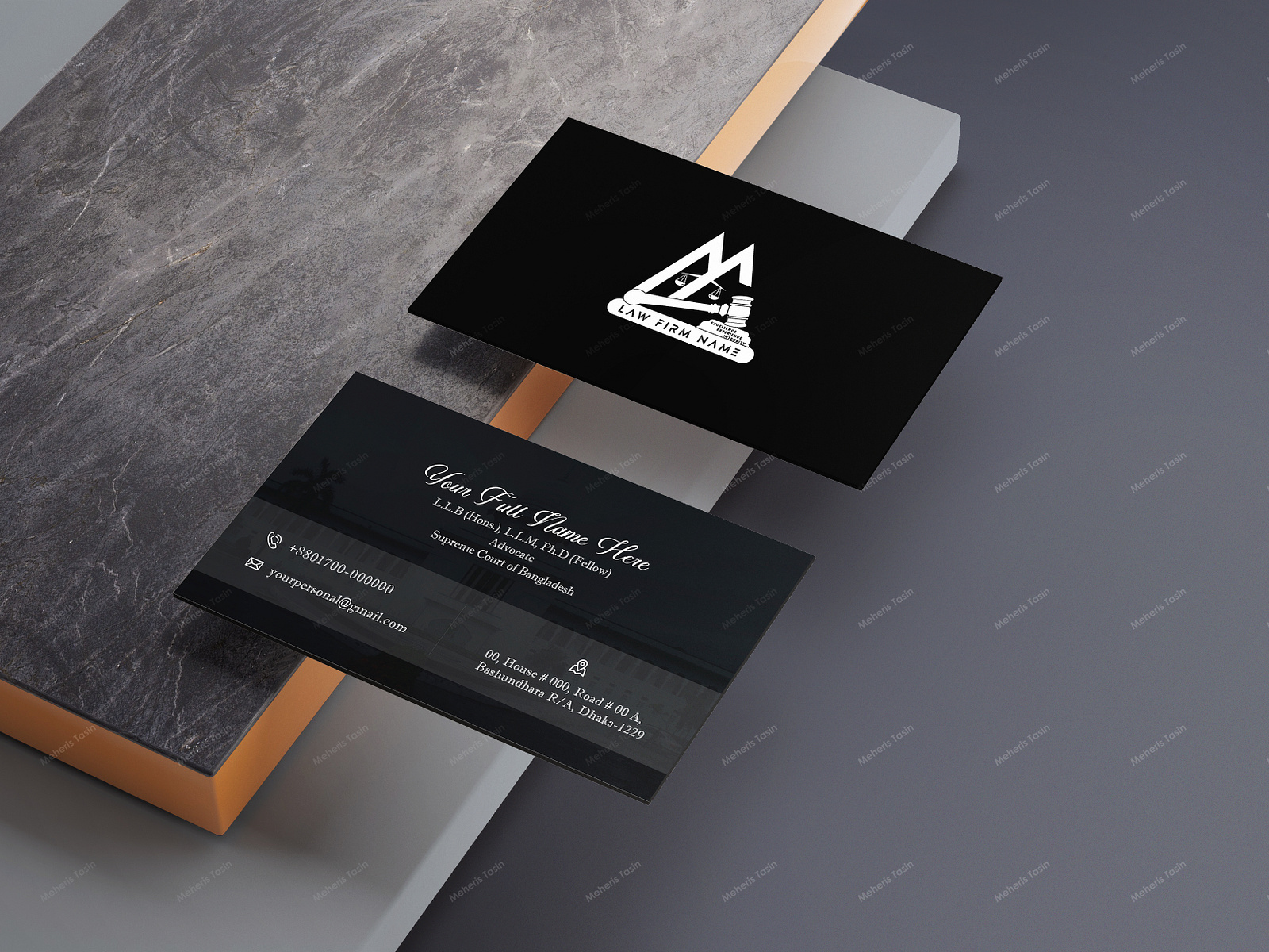 Elegant Visiting Card Design. by Afia Tasnim on Dribbble