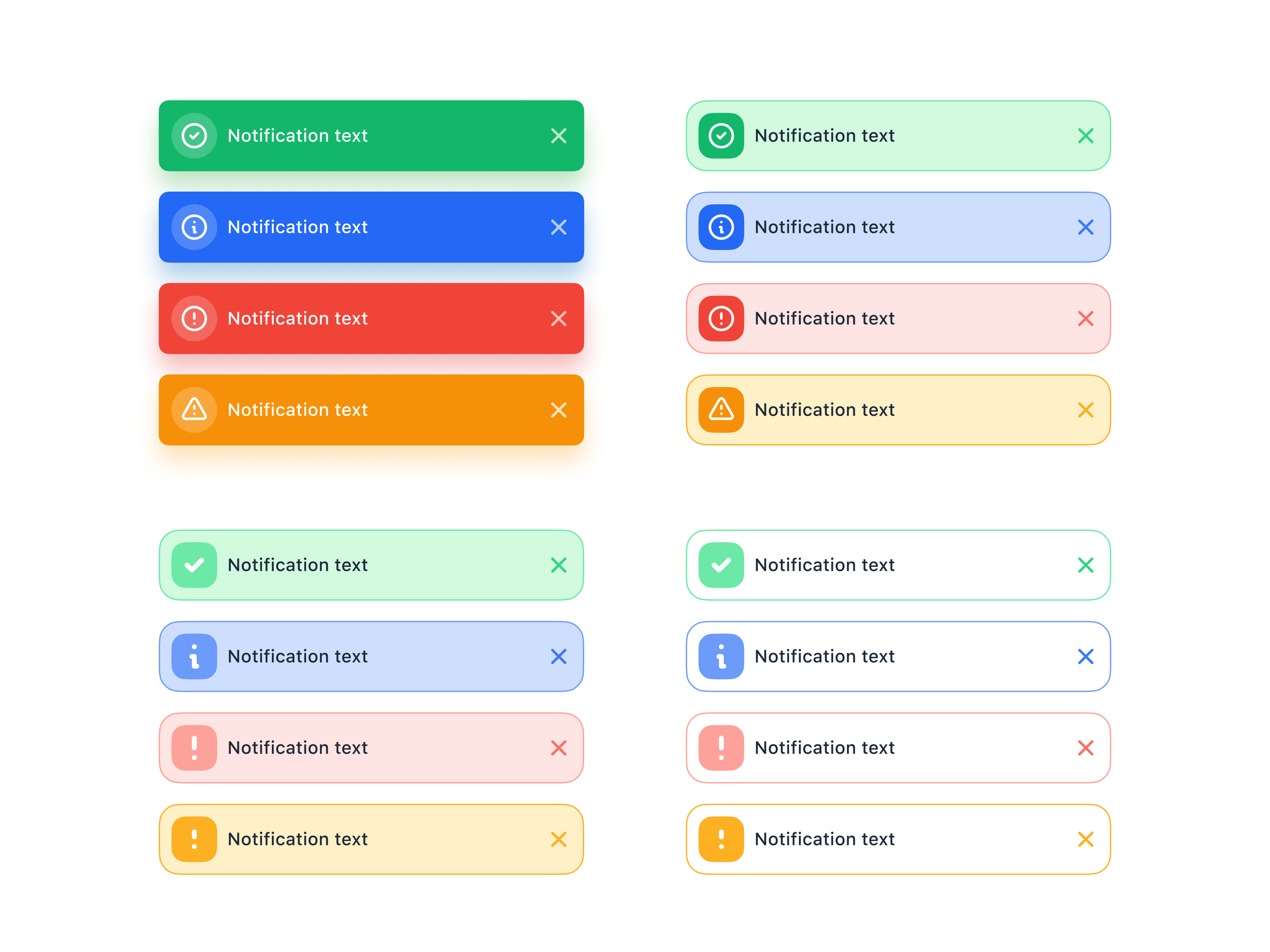 Toast notifications for Fintech UI by OSCAR HOSAM on Dribbble