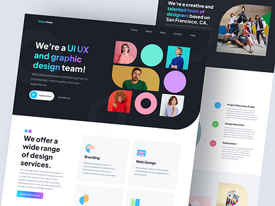 UI UX Agency Landing Page Design by Meet Trivedi on Dribbble