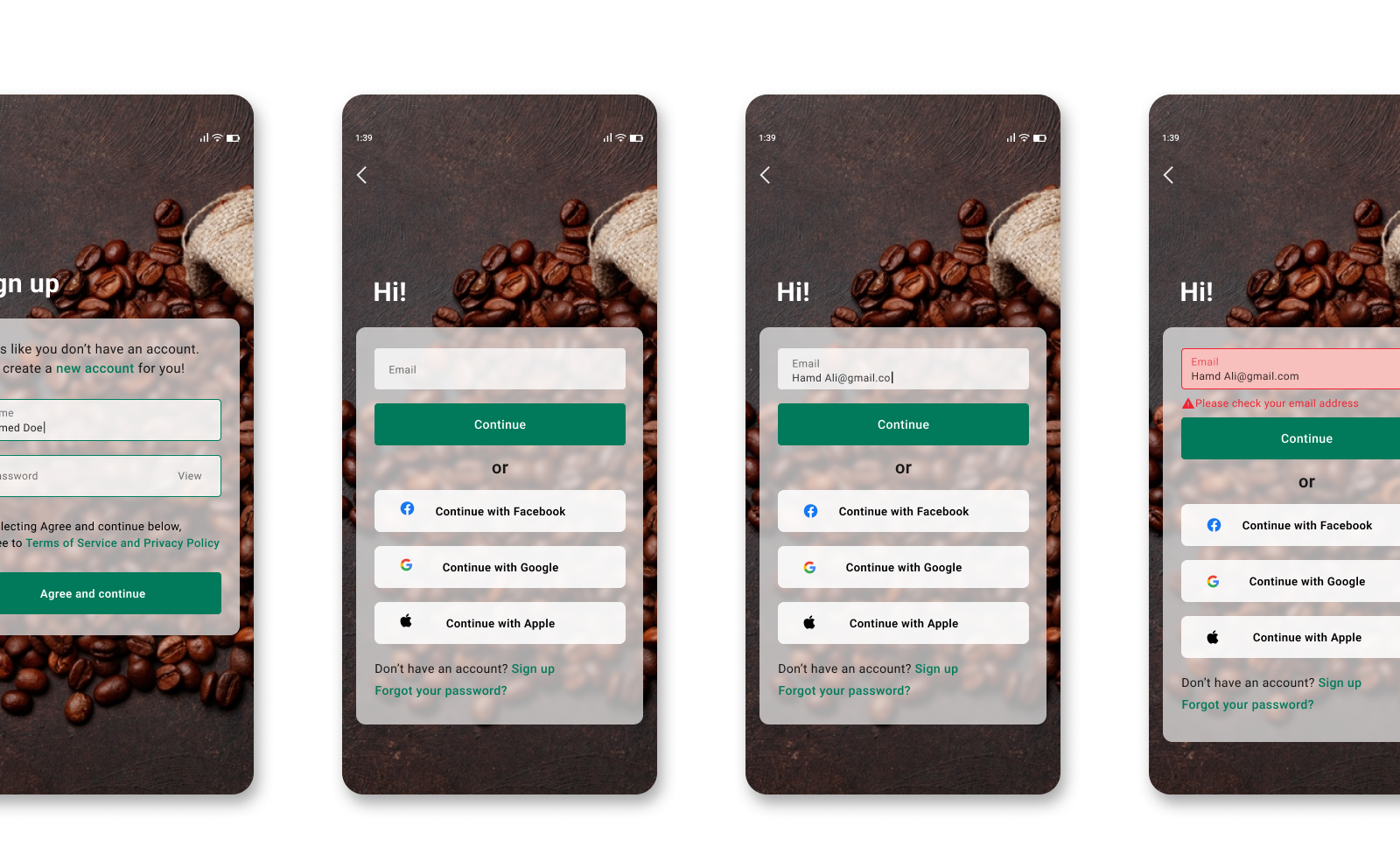 Coffee App By Rania Jibreel On Dribbble