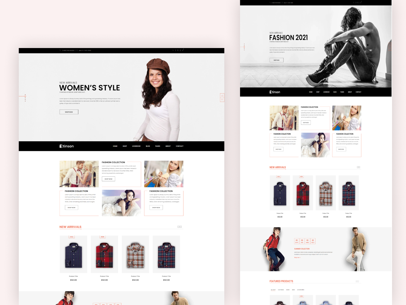 Fashion Boutique HTML Template using Bootstrap - Stinson by HasThemes ... Fashion Boutique HTML Template using Bootstrap - Stinson by HasThemes ...