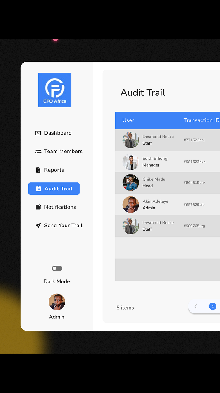 Audit Trail UI by Paul Richard on Dribbble