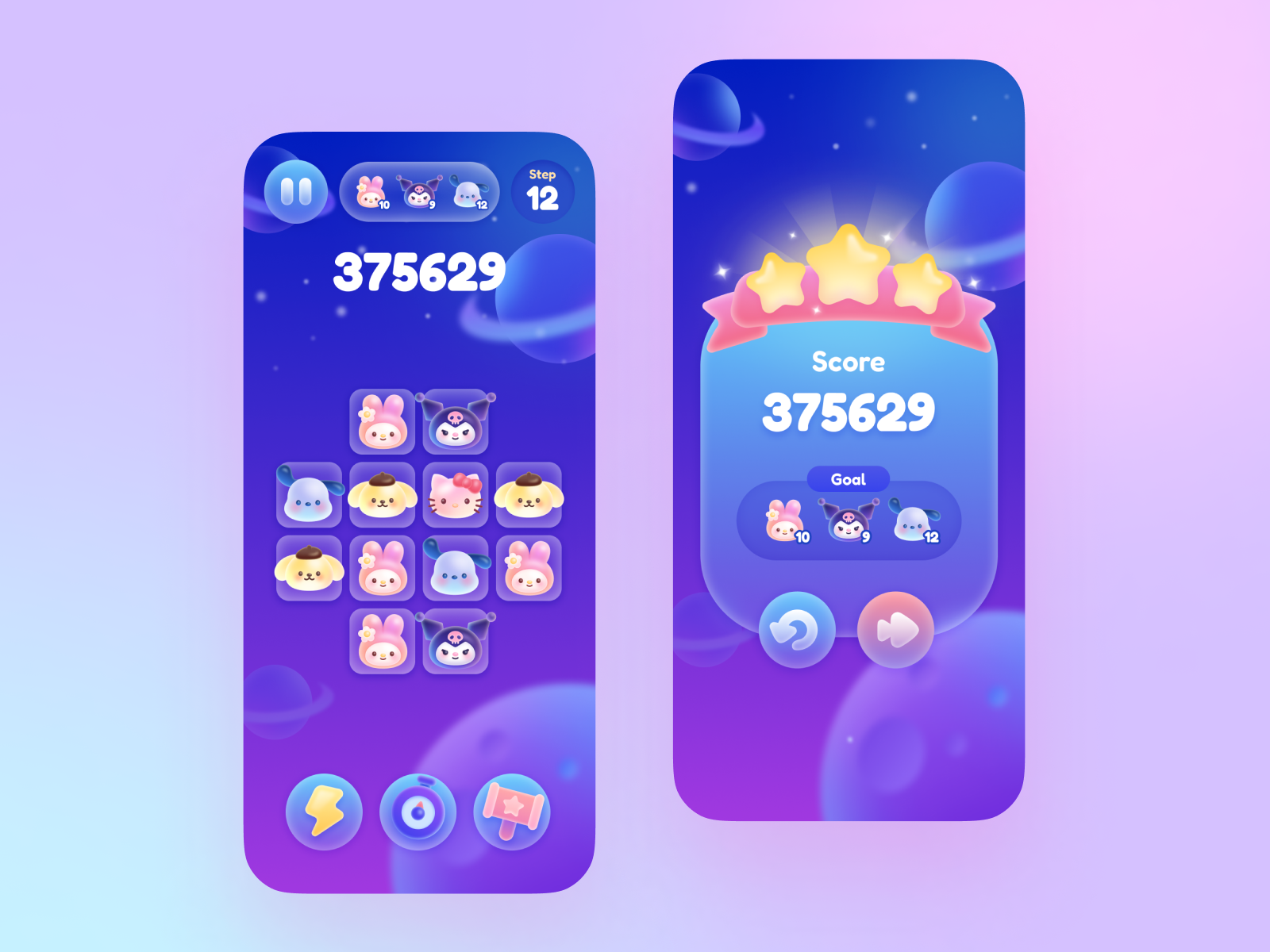 Game UI by Jeanzi on Dribbble