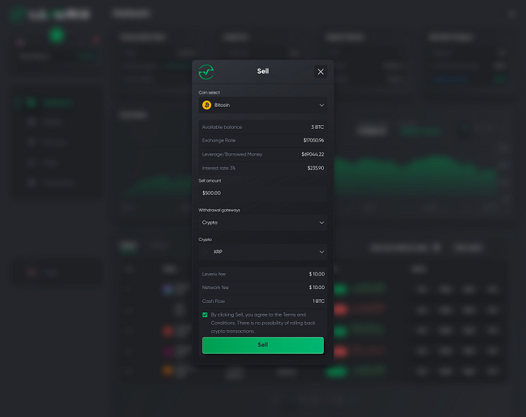 Dark UI UX Dashboard Design for Leverix AI Powered Crypto Wallet by Extej Design Agency on Dribbble