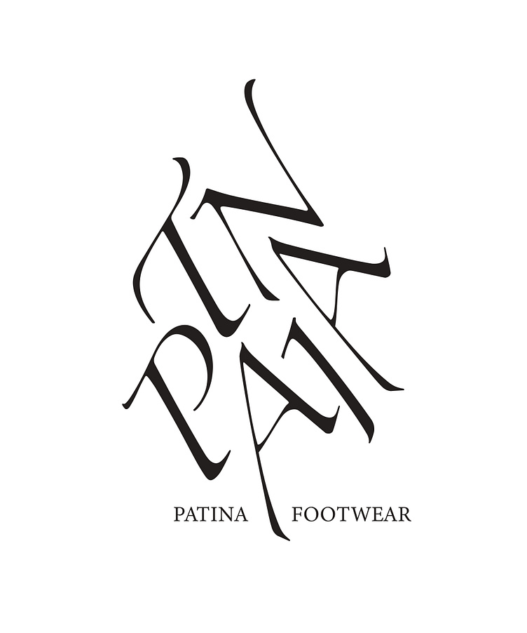 Patina footwear logo by Maali Giteli on Dribbble