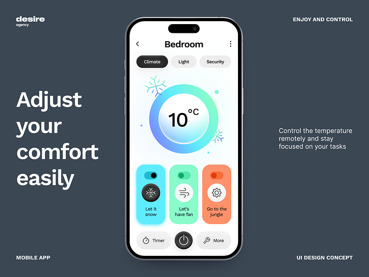 App | Temperature Control by Desire Creative Agency for Desire Creative ...