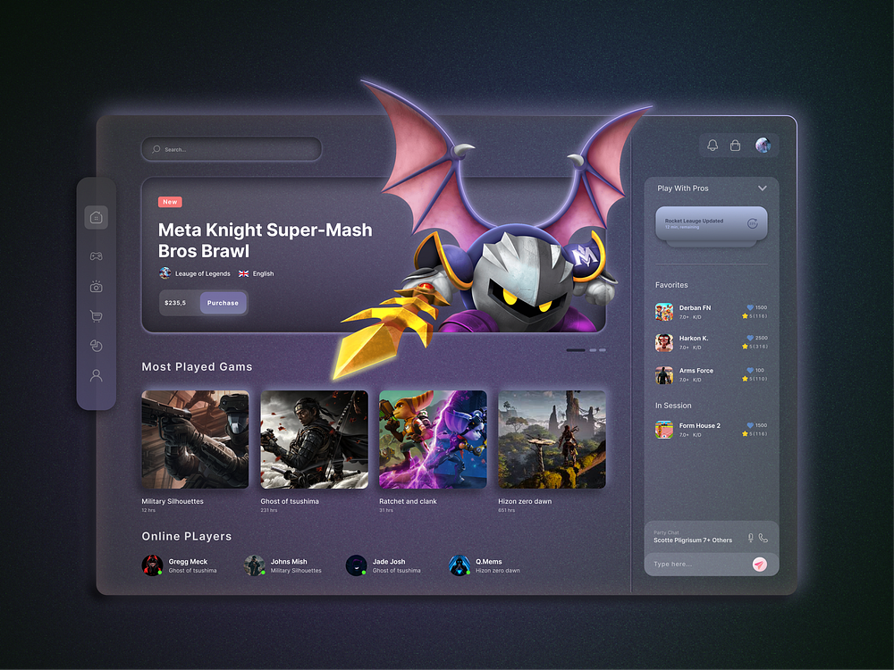 Gaming UI designs, themes, templates and downloadable graphic elements ...