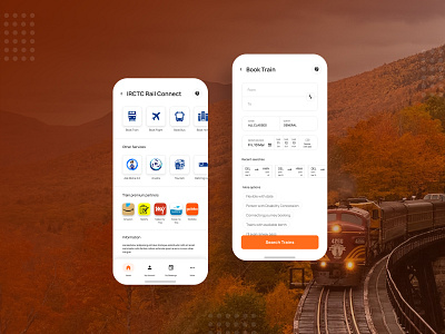 IRCTC App UI Redesign by Chandra Sekhar Sai on Dribbble