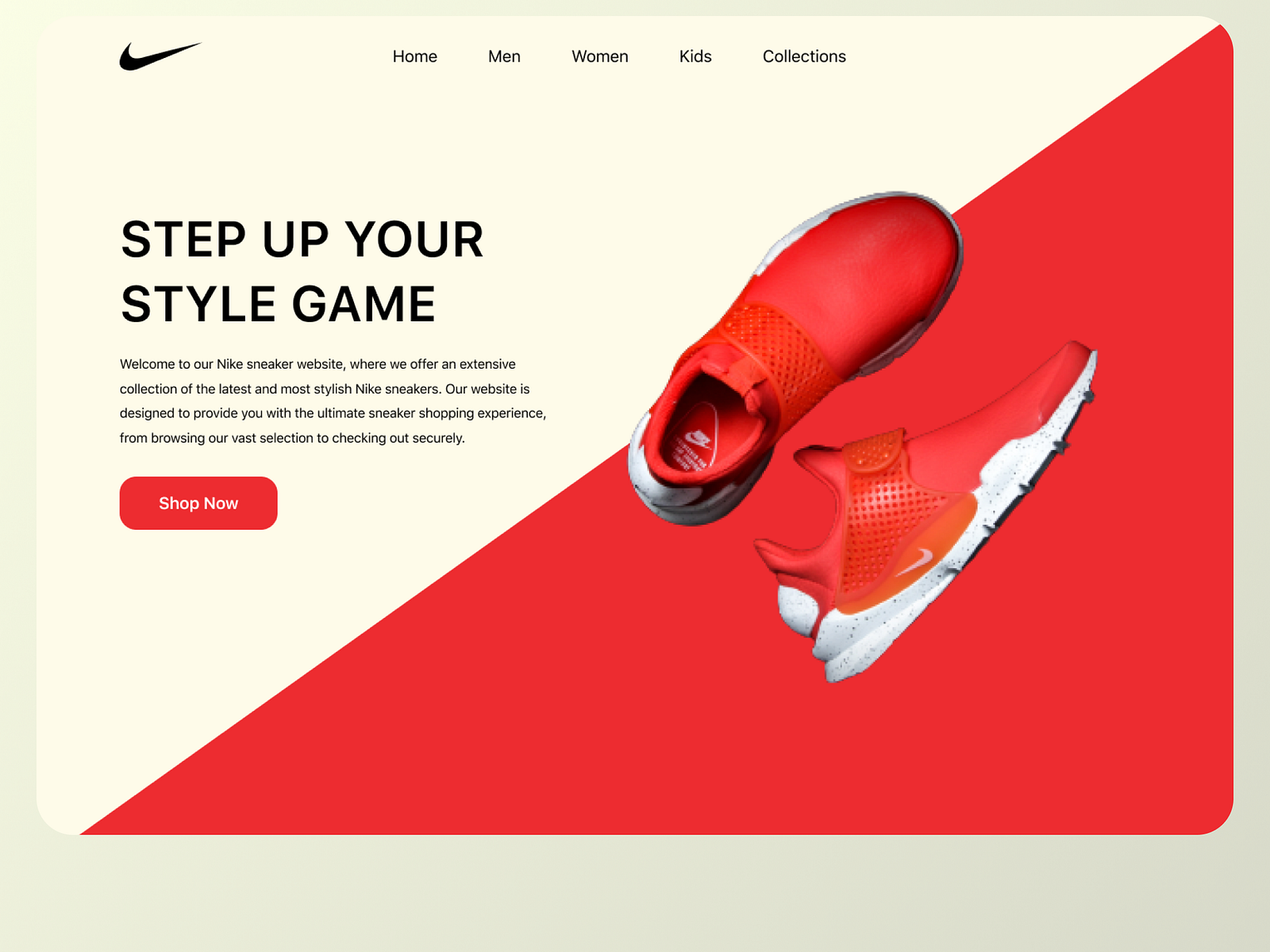 Nike hero shot by Abdurrahman Abdulaziz on Dribbble