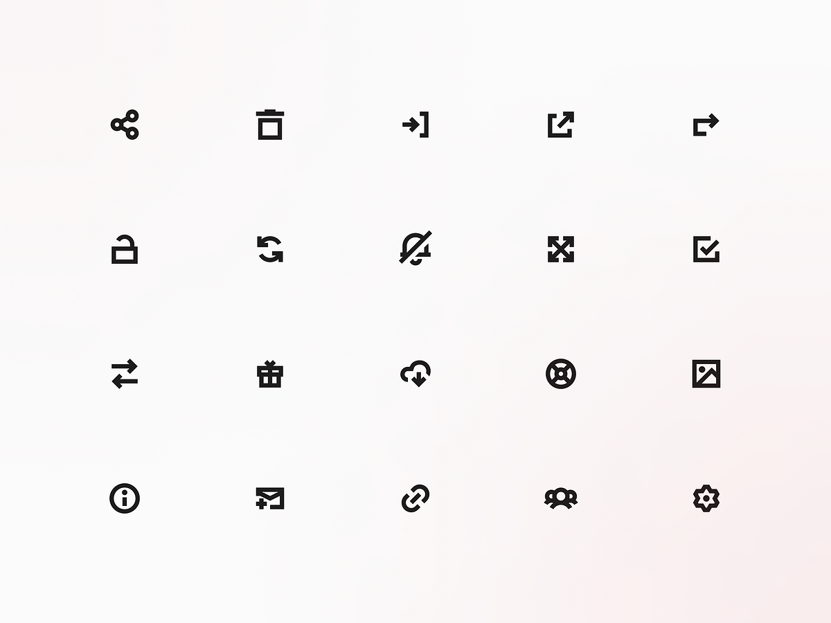 Thick icons by aditya udayakumar on Dribbble