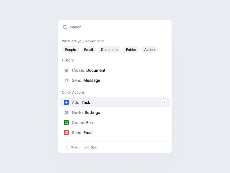 Functional Search Modal by Jacek Szpaczek for Everyway on Dribbble