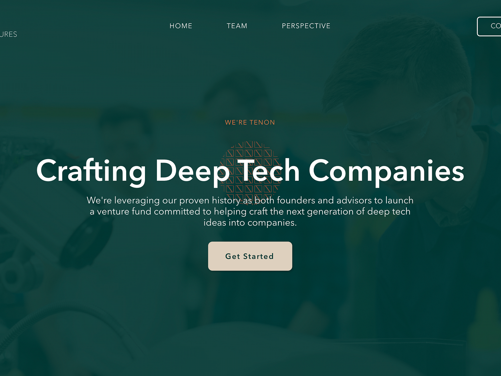 Tenon Ventures Website Hero & Brand Positioning by Evan Bartus on Dribbble