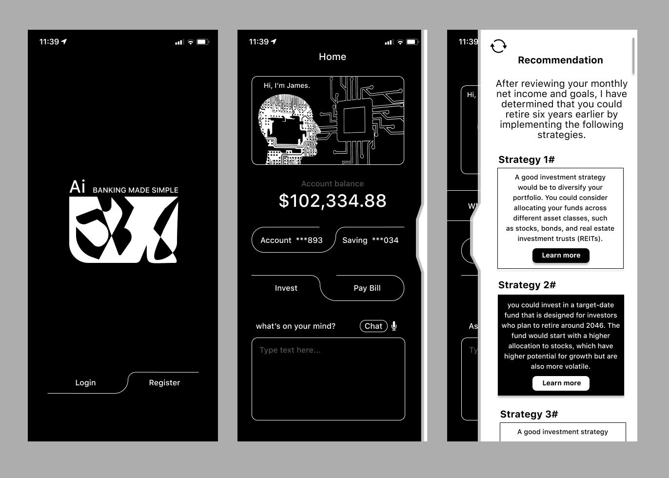EVO Ai Banking App (Concept) by Andrew Sterling on Dribbble