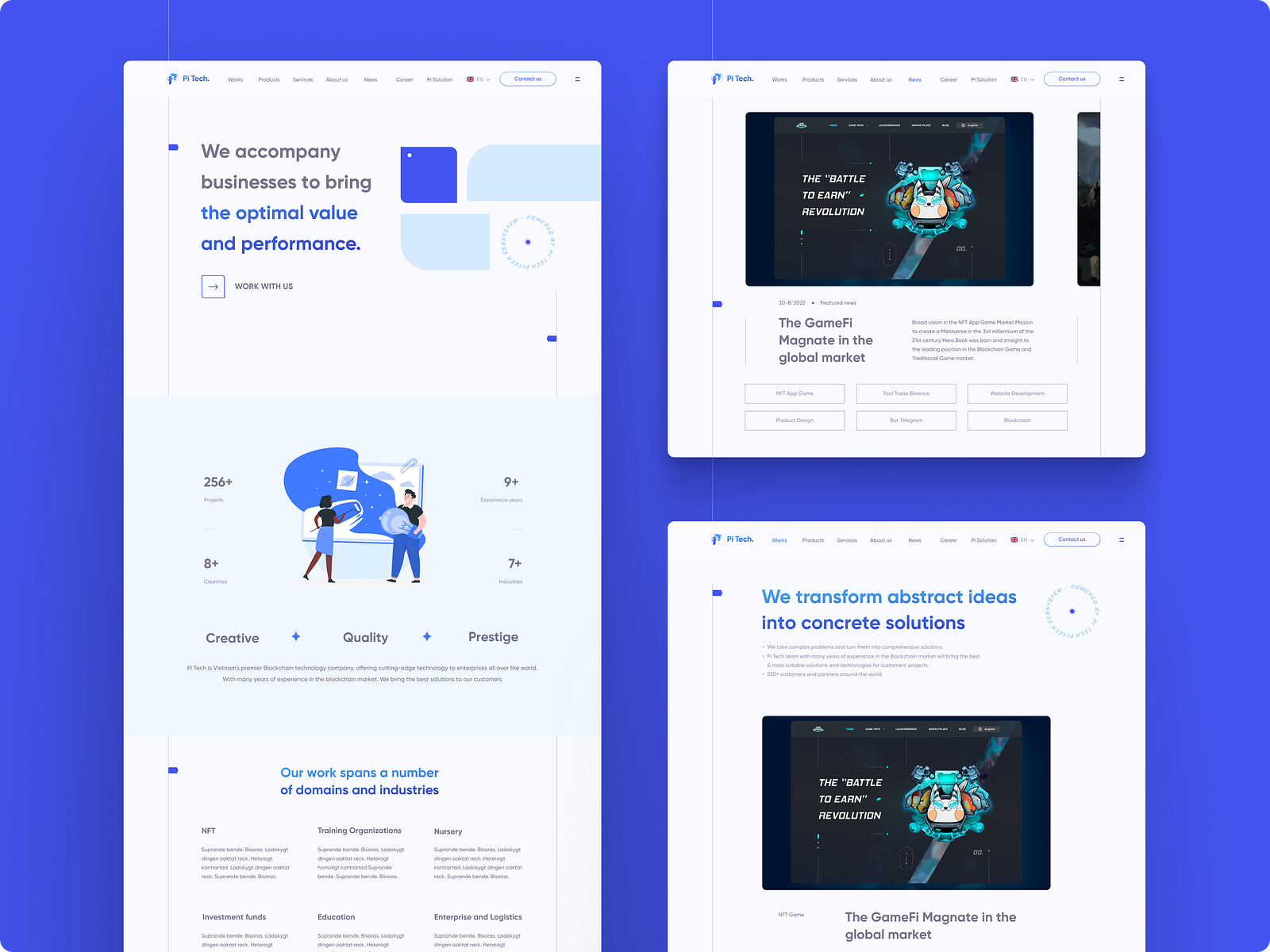 Pi Tech - Website Design by Phuong Tri on Dribbble