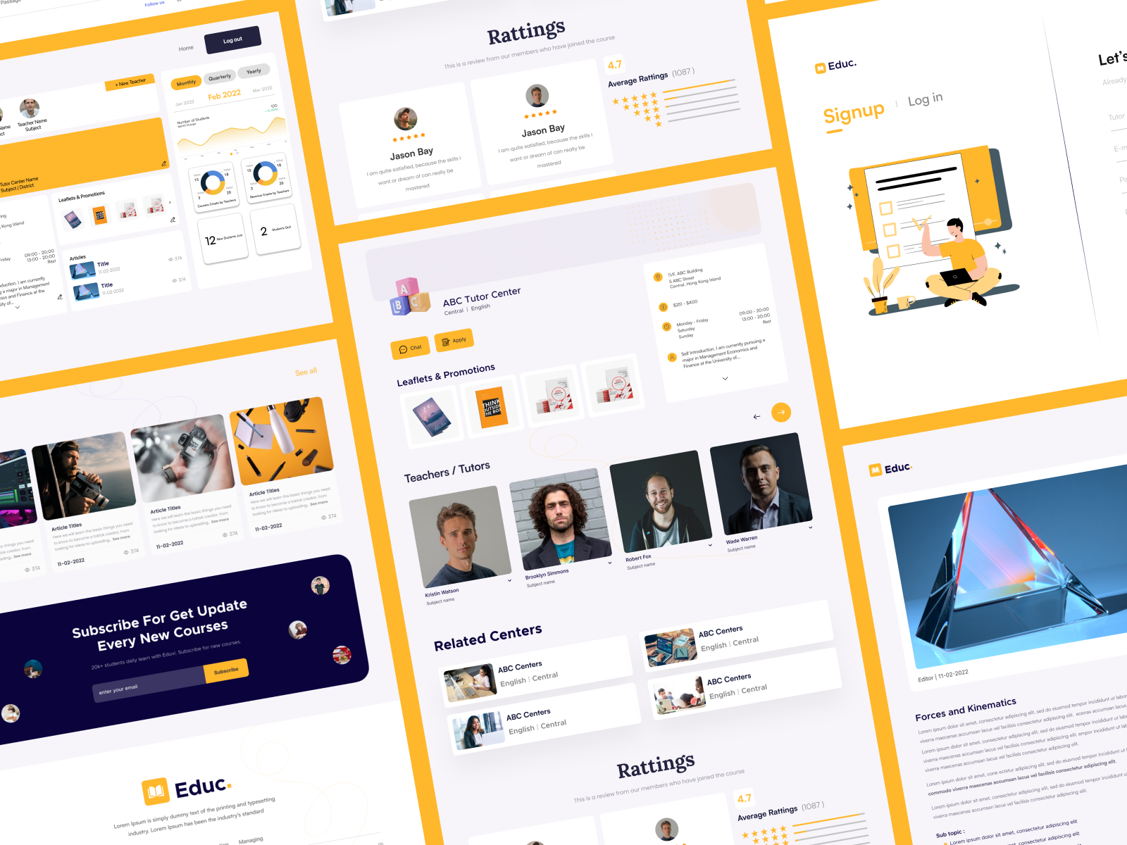 Educ. Website Design by MD Deluwar Hussen on Dribbble