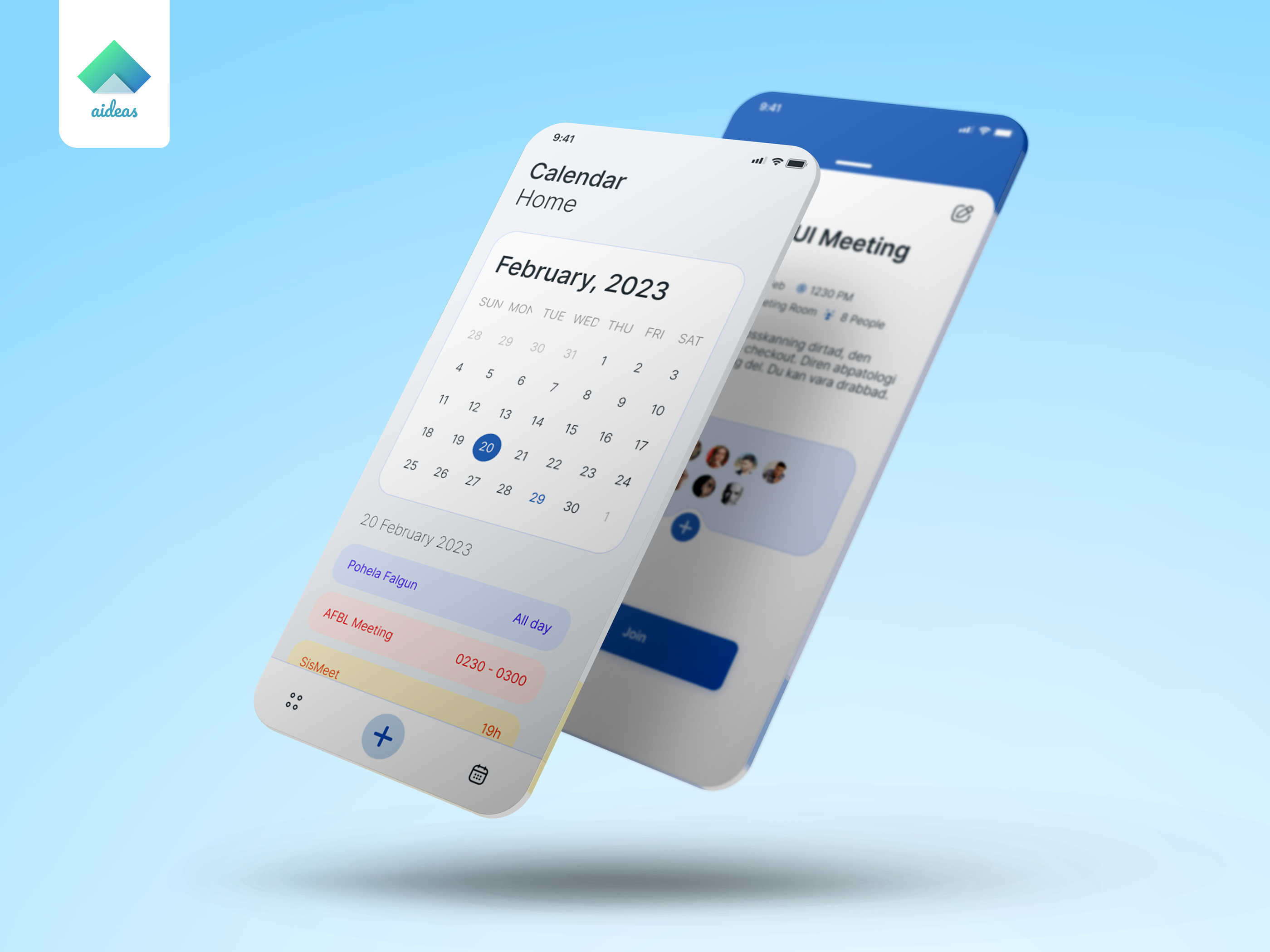 Meeting App UI by Aideas® - UX/UI Design on Dribbble