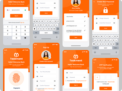 Login / Register Flow Mobile App by Saiful Islam on Dribbble