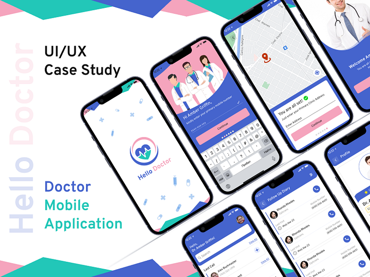 Doctor Mobile App Design by Inventcolabs on Dribbble