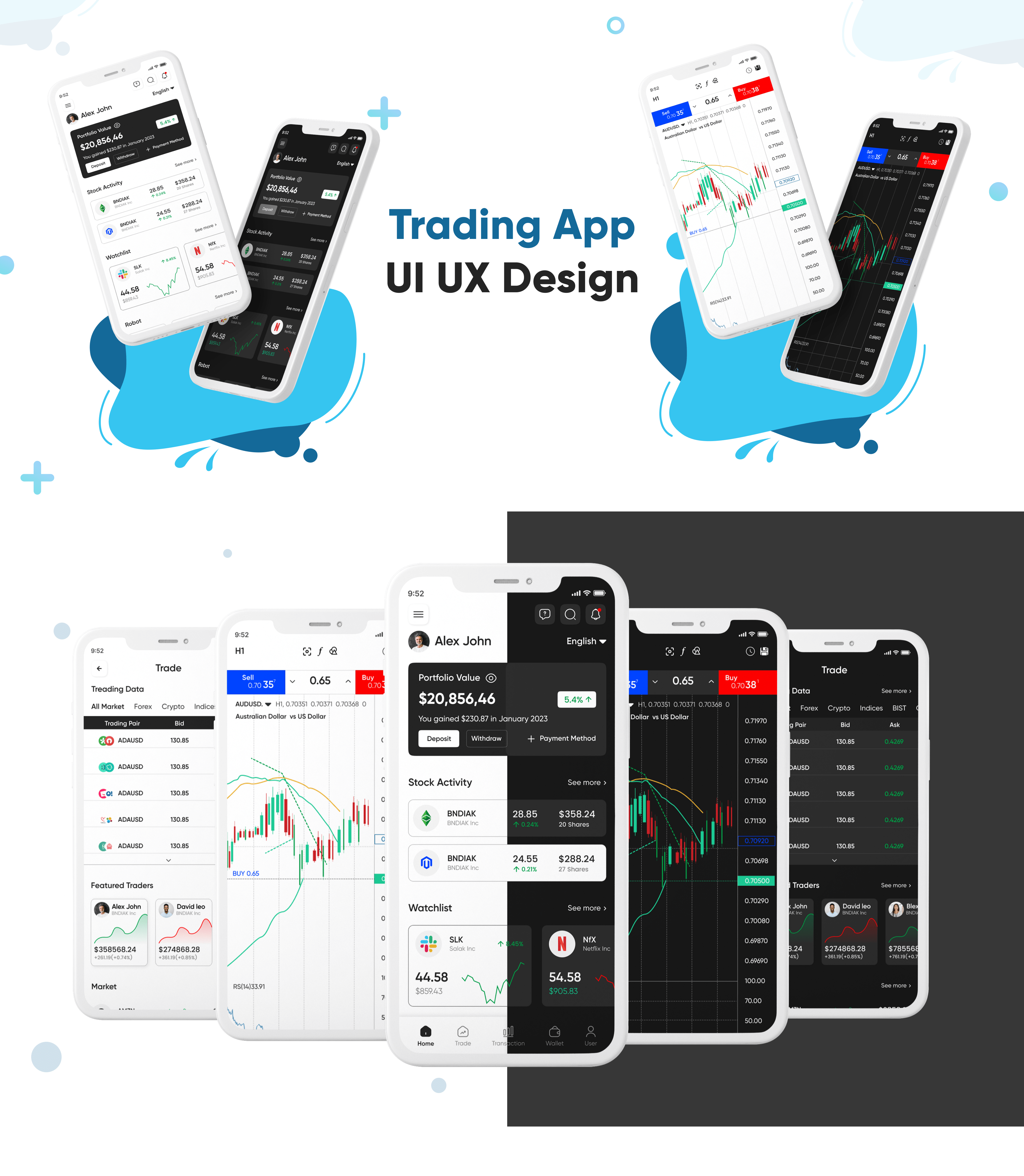 Trading App UI Design designs, themes, templates and downloadable ...