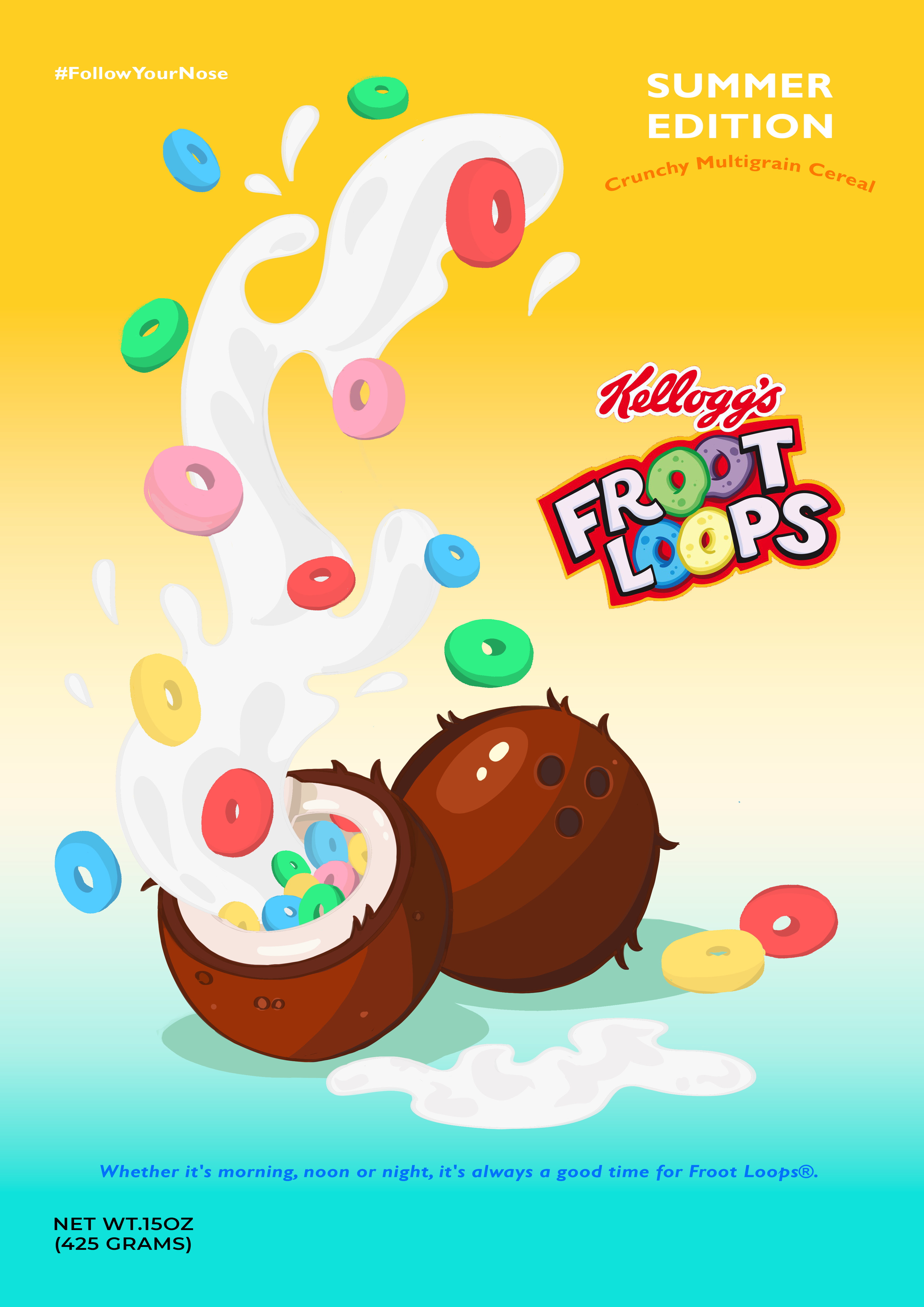 KEY VISUAL DESIGN PROJECT FOR KELLOG'S FROOT LOOPS by Kim Trang on Dribbble