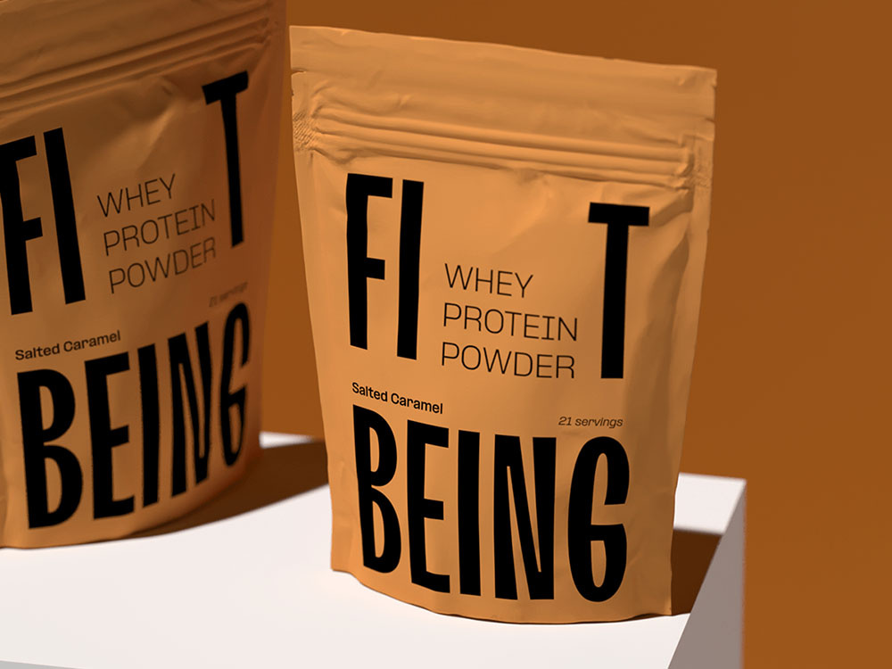 FIT Protein Powder Packaging Design by Muhammad Hashim on Dribbble