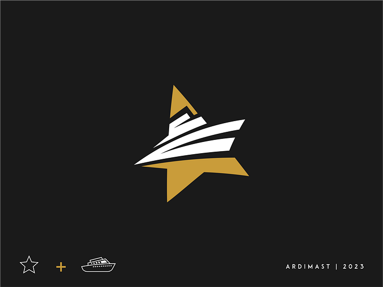 Star + Ship Logo (For Sale!) by Ardimas Tifico on Dribbble