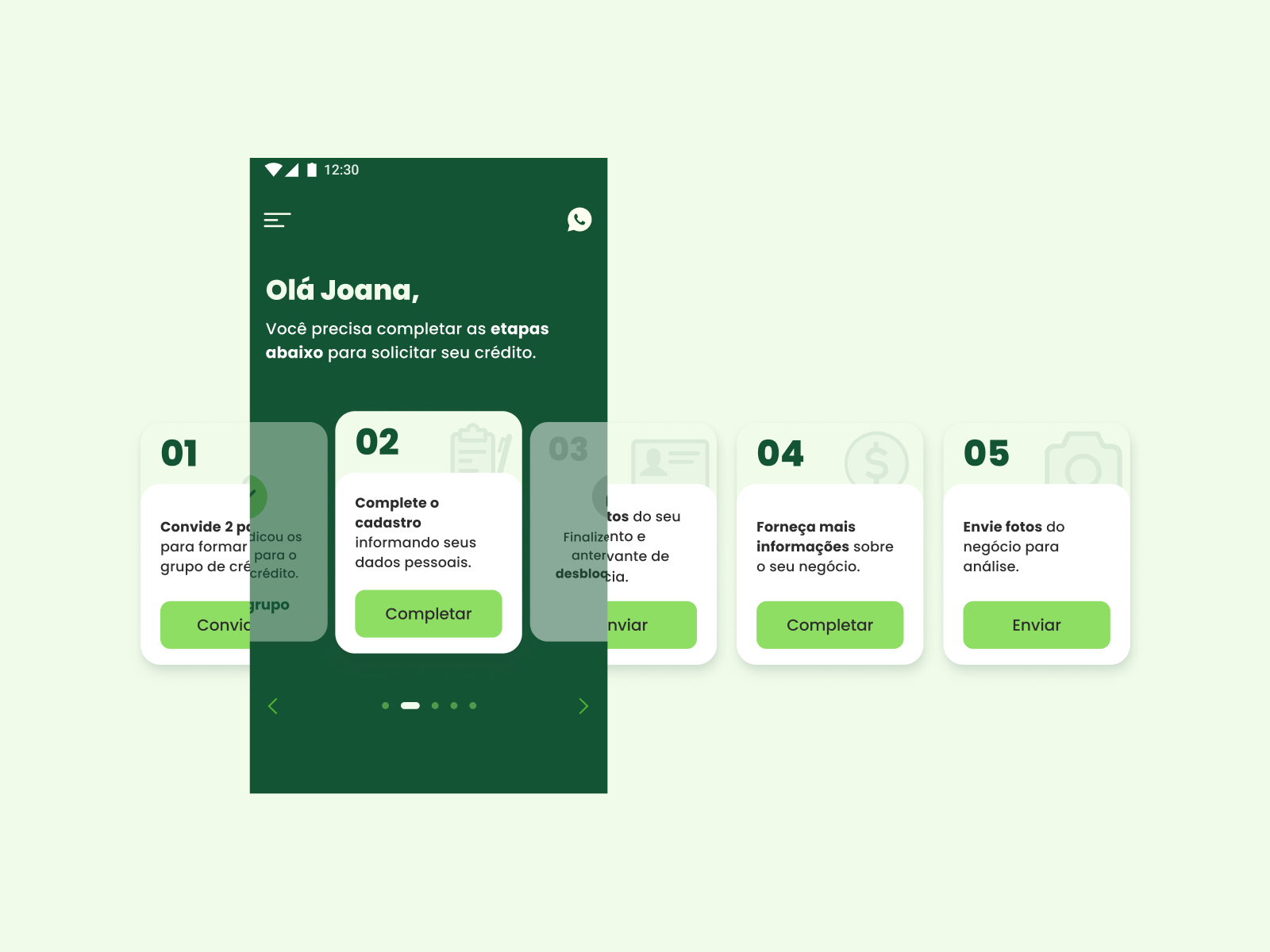 Veriza – Microcredit for small business owners by Gabriel Corá on Dribbble